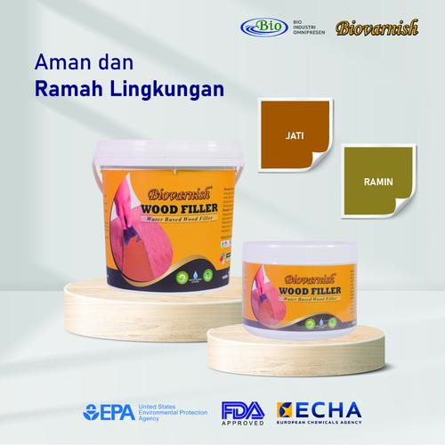 Jual Dempul Kayu Biovarnish Wood Filler Water Based 700g - Jati - Kota ...