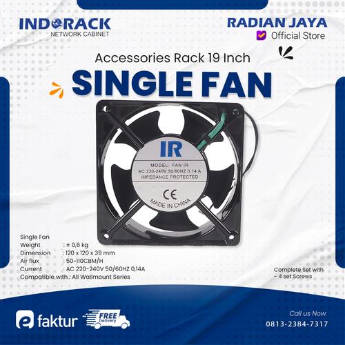 Jual INDORACK 19" Single Fan for Wallmount Rack : FAN - Hitam - Jakarta ...