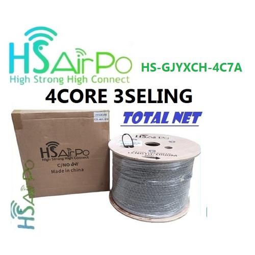 Jual HSAIRPO Fiber Optic 4Core FO DROPCORE 4 CORE 1KM HS GJYXCH-4C6A1 ...