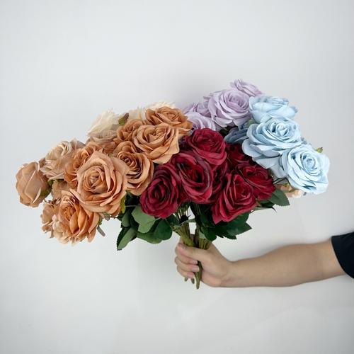 Jual BUNGA ROSE 9 KEPALA HL ARTIFICIAL PLASTIK IMPORT PREMIUM - Jakarta ...