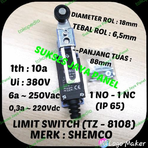 Jual limit switch TZ-8108 rol Plastik(18mm) 6a-250vac 1no-1nc shemco ...