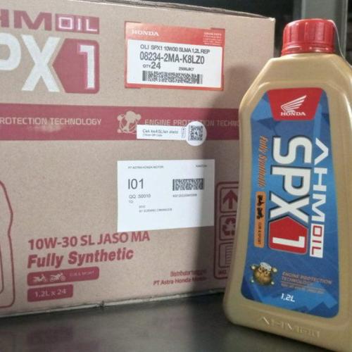 Jual Oil / Oli SPX 1 NEW 1,2L 10W-30 Untuk Motor CB, CBR, SONIC, CRF ...