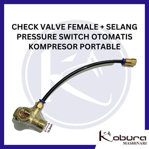 Jual Check Valve Selang Pressure Switch Otomatis Kompresor Female ...