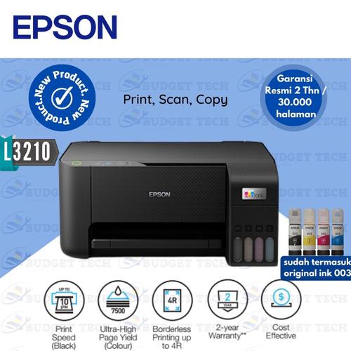 Jual Printer Epson L3210 / Pengganti L3110 Multifungsi (Print Scan Copy ...