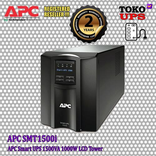 Promo UPS APC SMT1500i 1500VA 1000W SmartUPS 1500VA LCD Tower - Unit ...
