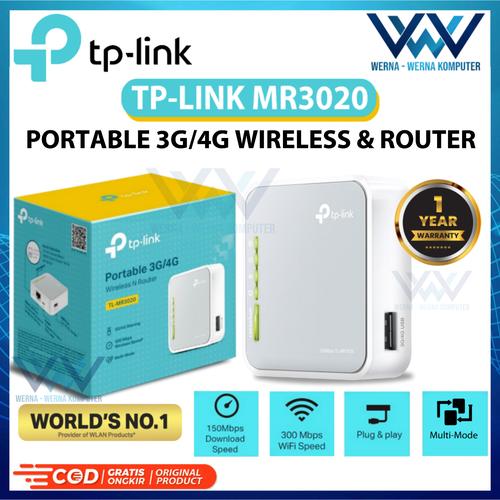 Jual TP-LINK TL-MR3020 Portable 3G / 4G Wireless & Router TPLINK MR3020 ...