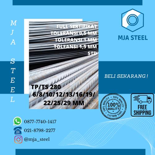 Jual BESI BETON POLOS ULIR 6 8 10 12 13 MM 6MM FULL SNI TP/TS 280 TERMURAH - ULIR SERTIF, 19 ...