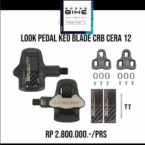 Jual Pedal Cleat Carbon Roadbike Look Keo Blade Carbon CR12 Original ...