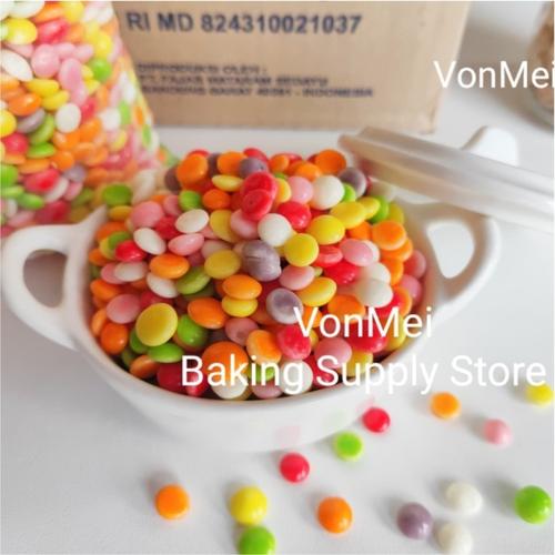 Jual LAGIE RAINBOW Choco Chips Chip Warna warni SETENGAH BULAT 150 gr ...