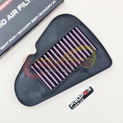 Jual Hybrid Air Filter Udara Proper Racing Line Honda Vario Beat Scoopy ...