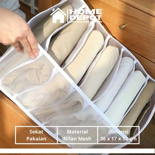 Jual Kotak Sekat Pembatas Pakaian 7 grid Wardrobe Divider Clothes ...