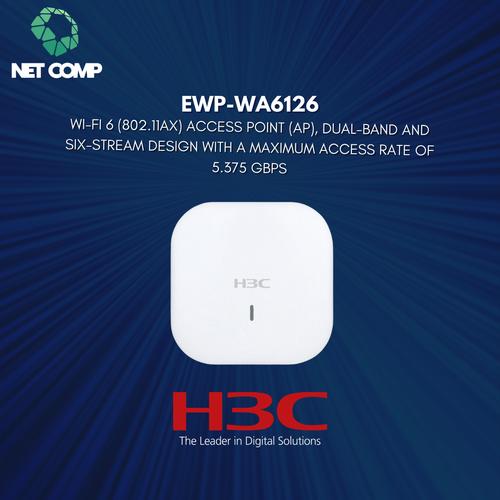 Jual H3C WA6126 WIFI 6 DUAL BAND 4.8 GBPS CLOUD MANAGE CEILING HIGH ...