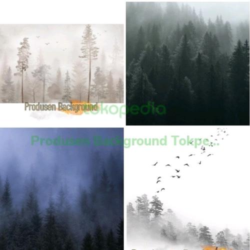 Jual Kain Background Foto Motif Pemandangan / Alam Pepohonan - Motif 1 ...