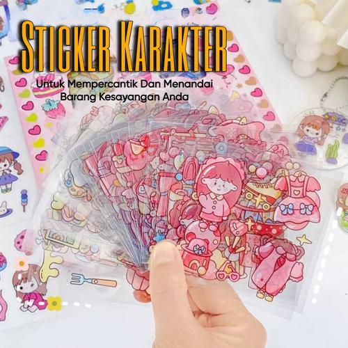 Promo Stiker 2D 100 Lembar Sticker Momo Kartun Korea Lucu Anti Air ...