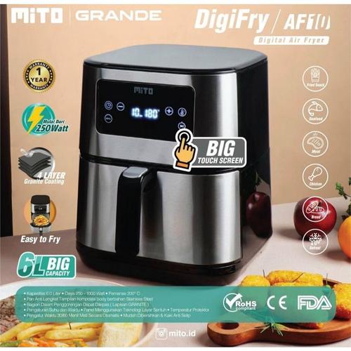Jual MITO Grande Air Fryer Digital 6 Liter Low Watt AF-10 - Kota ...