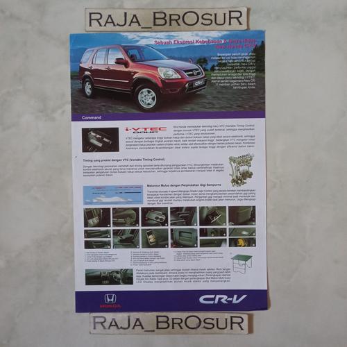 Jual Poster brosur katalog flyer jadul lawas Honda CRV 2003 - Kab. Langkat - RajaBrosur | Tokopedia