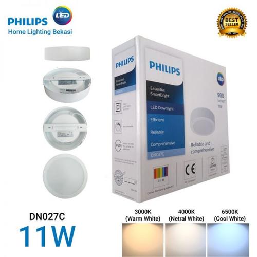 Jual Lampu Led Plafon Philips Downlight DN027C OB Bulat 11w 11 Watt ...