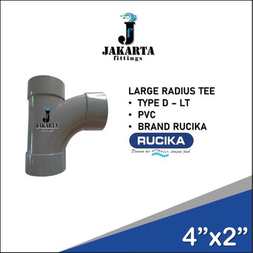 Jual LARGE RADIUS TEE PVC TYPE D - LT BRAND RUCIKA 1-1/2"X1-1/4" TO 8 ...