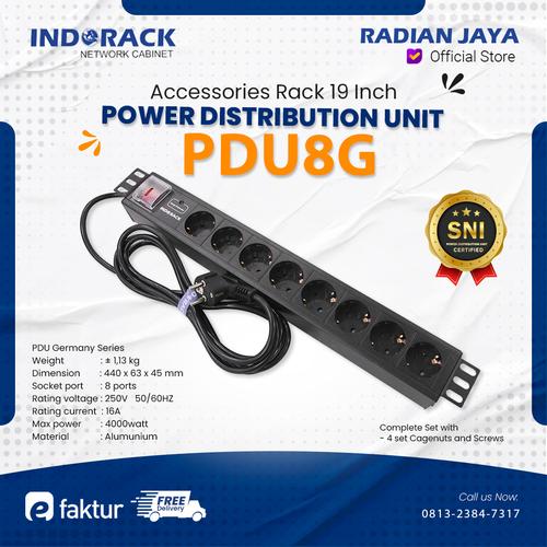 Jual PDU 8 OUTLET PDU8G - POWER DISTRIBUTION UNIT RACK SERVER INDORACK ...