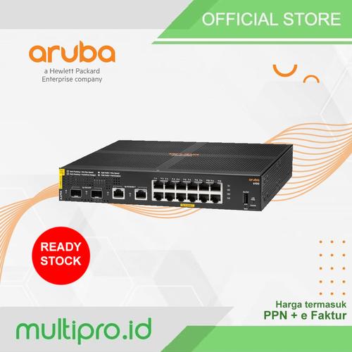 Promo Aruba 6100 12G Class4 PoE 2G/2SFP+ 139W Switch JL679A Cicil 0% 3x ...
