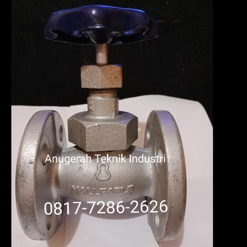 Jual HITACHI MALL GLOBE VALVE FLANGE DN25 JIS 10K STOP KRAN UAP - Kota ...