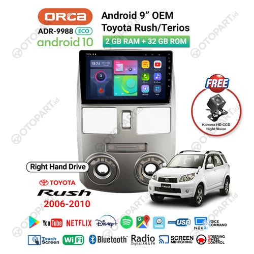 Jual Headunit Android Carplay Toyota Rush -Terios 2006-2011 ORCA ECO 9 ...