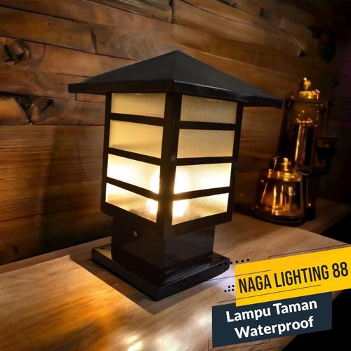 Jual Lampu Hias Taman Pilar Minimalis Waterproof Model Kotak Line Garis ...