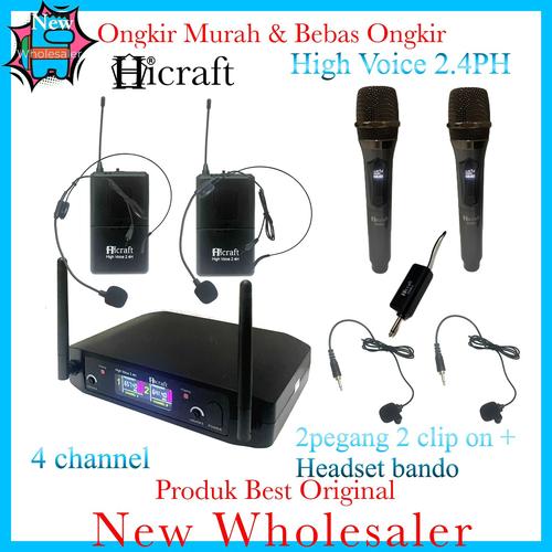 Jual Mic wireless 2 pegang 2 jepit bando Original Hicraft HighVoice H ...