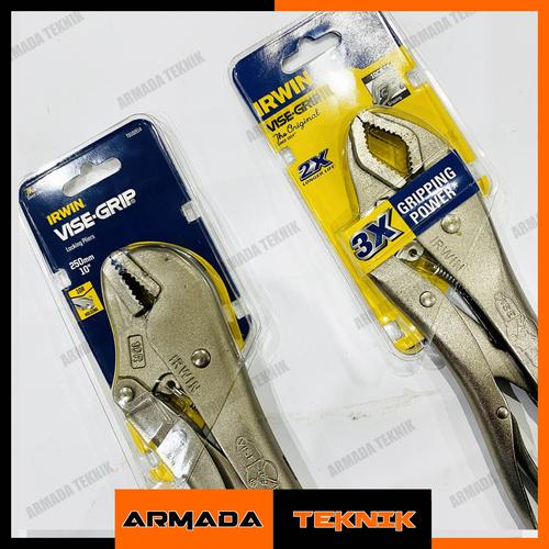 Jual Tang Buaya Lurus Bengkok 10 inch IRWIN Vise Grip Heavy Duty ...