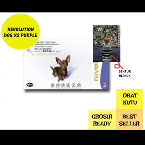 Jual Revolution Dog Small 2.5 - 5kg Purple Obat Kutu Anjing Original ...