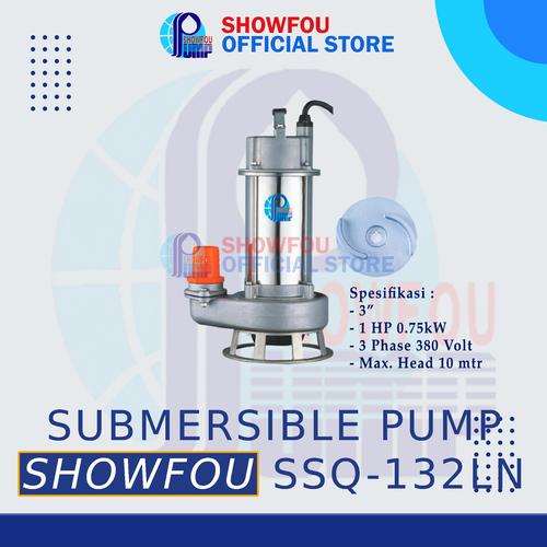 Jual SHOWFOU SUBMERSIBLE PUMP SSQ-132LN, 1 HP, 3 Phase 0.75 kWatt 3 ...