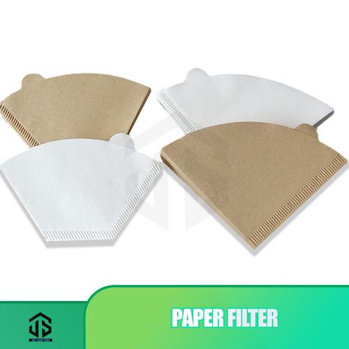 Jual V60 PAPER FILTER 02 BLEACHED 4 CUPS CONE KERTAS FILTER KOPI POUR ...