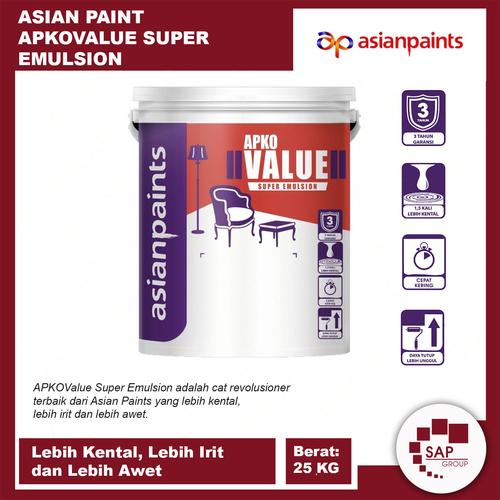 Jual Asian Paints Cat Tembok Interior APKO VALUE - Ekonomis 25 KG ...