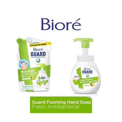 Jual Biore Guard Foaming Hand Soap Fresh Antibacterial 250 ml - Refill ...