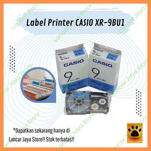Jual Label Casio EZ-Label Printer Casio / Tape Cartridge XR-9WE1 White ...
