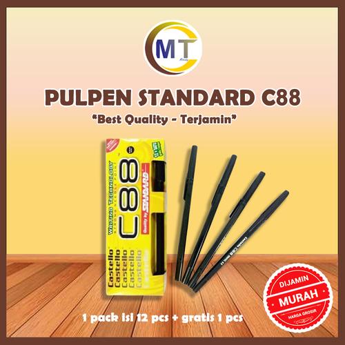 Jual Pulpen Standard C88 | Pulpen Standar 1 lusin | Pulpen Semi Gel ...