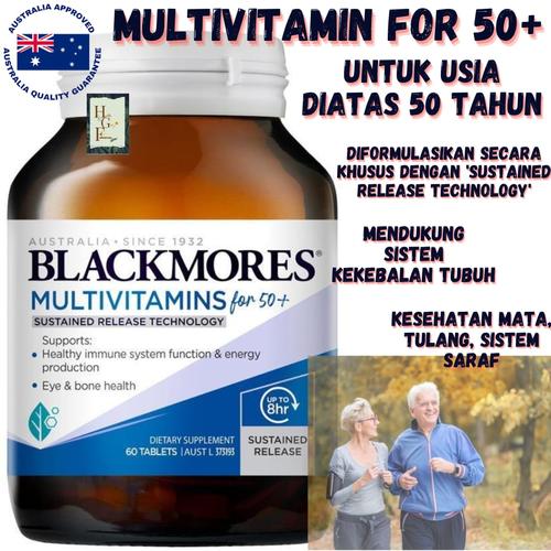 Jual blackmores multivitamin for 50+ sustained release 60 tablets - Kota Tangerang - Health ...