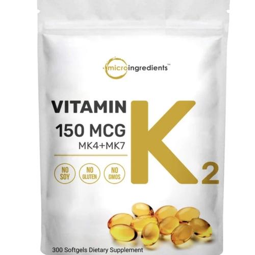 Promo Microingredients Vitamin K2 150 mcg mk4+mk7 300 Softgels - Kota ...