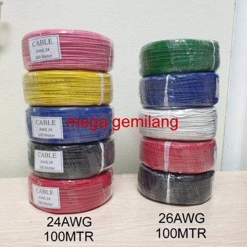 Jual kabel awg 26 awg 24 rollan 100 meter - awg 24 - Jakarta Barat - Mega Gemilang Jaya | Tokopedia