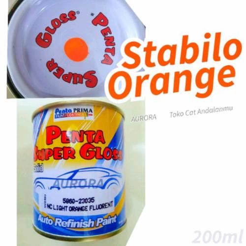 Jual Cat Oren Stabilo Penta Super Gloss 5860-23035 Orange Cerah 1kg ...