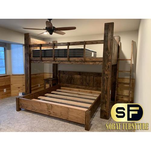 Jual Rangka Tempat Tidur Tingkat dengan Tangga Pisah Minimalis Klasik ...