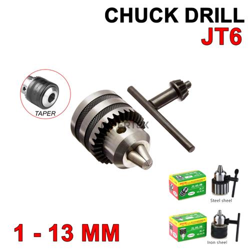 Promo Chuck Drill 1 - 13 JT6 Kepala Bor 13mm Arbor Sleeve Penjepit ...