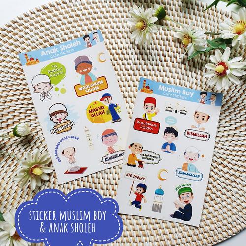Jual Sticker Muslim Muslimah Boy Girl Anak Sholeh Stiker Lucu Aesthetic ...