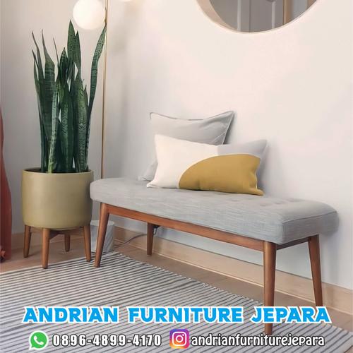 Jual KURSI BENCH MINIMALIS JATI - BANGKU BENCH MODERN JATI - KURSI TAMU ...