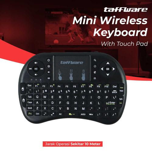Jual Taffware Mini Keyboard Wireless 2.4 GHz Bluetooth Touch Pad ...