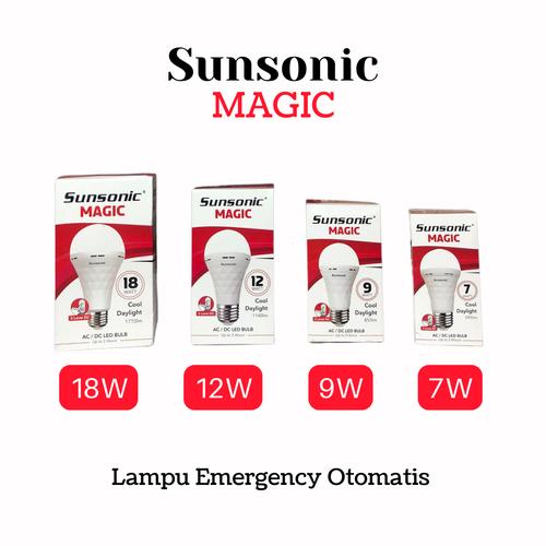 Jual Sunsonic Magic Emergency Rechargeable Lamp 7W/9W/12W/18W - 7 Watt ...