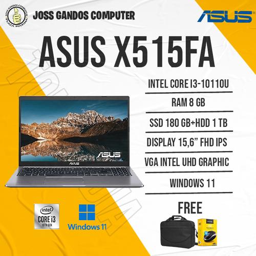 Jual ASUS X515FA INTEL CORE I3-10110U/RAM 8GB/SSD 180GB+1TB/WIN11/15,6 ...
