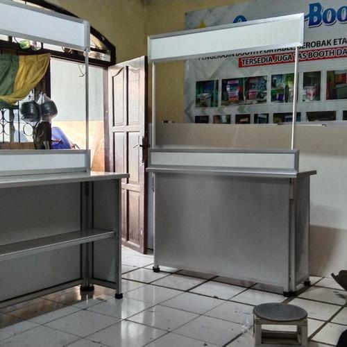 Jual meja lipat polos - gambar - Kota Bekasi - Queen booth portable | Tokopedia