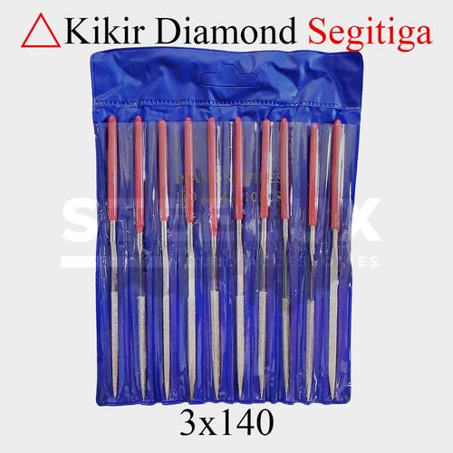 Jual Kikir Diamond Segitiga Set 10 pcs 3x140 mm File Kecil Asah ...