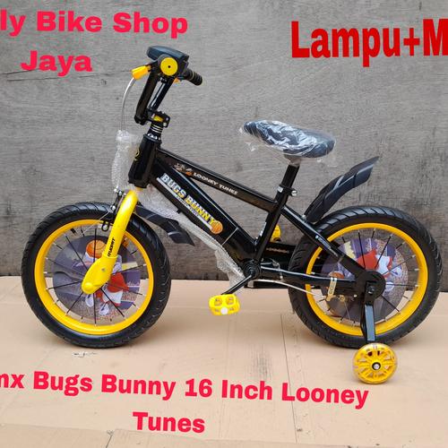Jual Sepeda Anak Bmx Bugs Bunny 16 Inch Looney Tunes musik - hitam ...